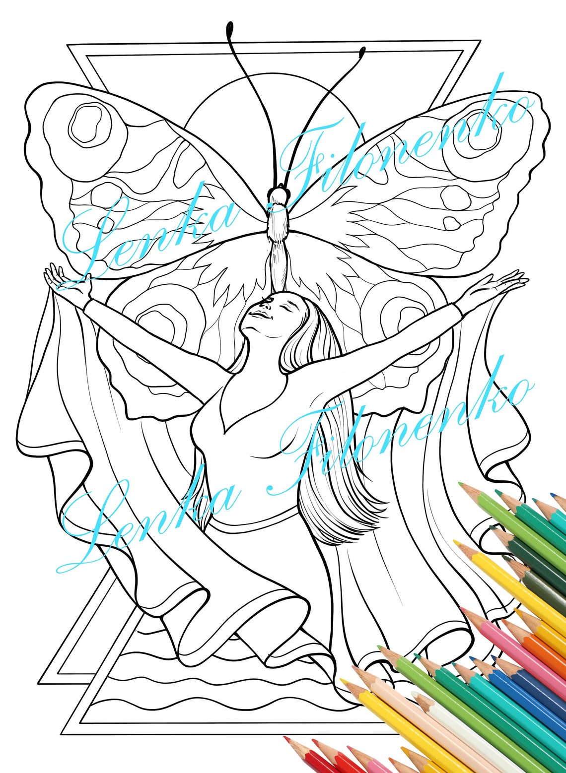 Printable Line Art Spirit Animals Coloring Book PDF Download - Etsy