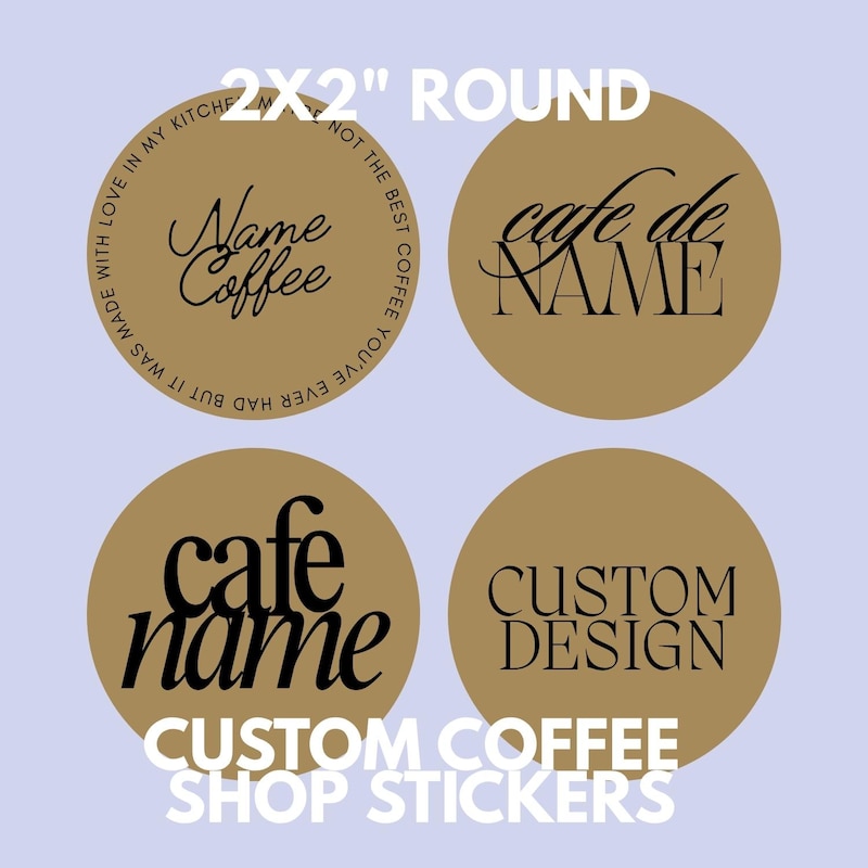Cafe Coffee Cup Stickers - Etsy
