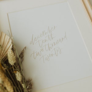 Handwritten Date Print - Etsy