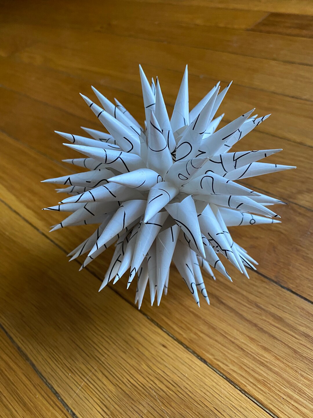 Polish Star Ornament- White and Black Print - Etsy