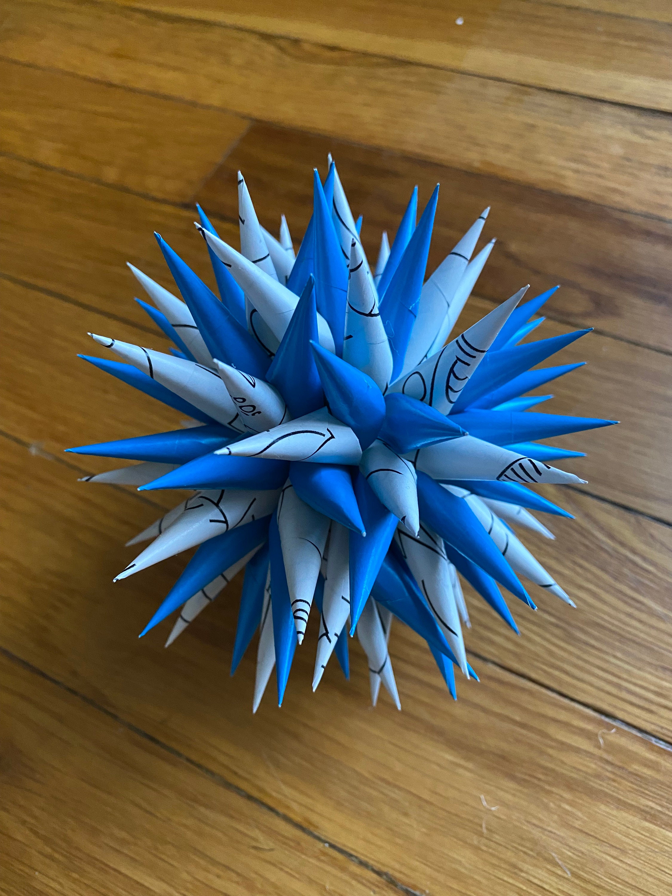 Polish Star Ornament- Blue - Etsy