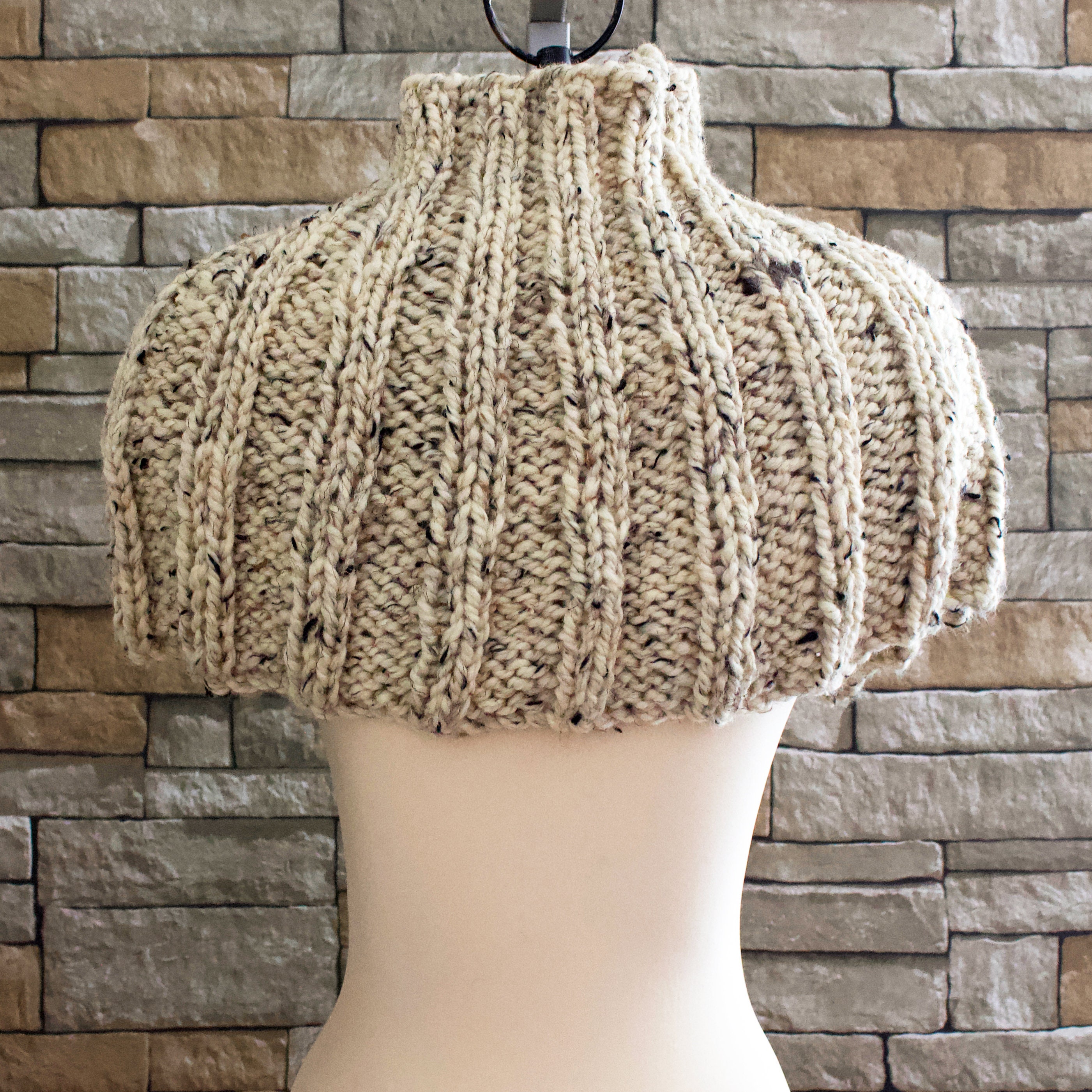 Outlander Inspired Celtic Cable Cowl | Hand Knit Cowl | Hand Knit Cape ...