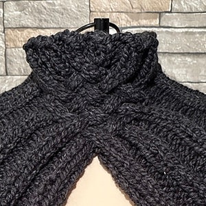 Outlander Inspired Celtic Cable Cowl | Hand Knit Cowl | Hand Knit ...