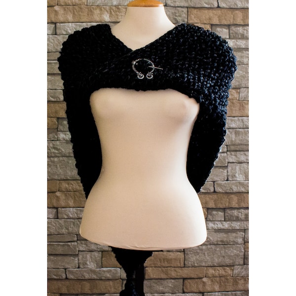 Hand Knit Cape - Etsy