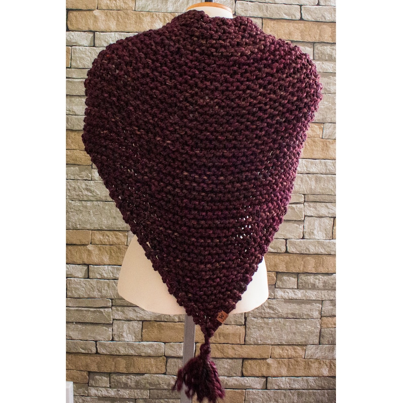 Outlander Inspired Hand Knit Cape With Penannular Clasp - Mulled Wine ...