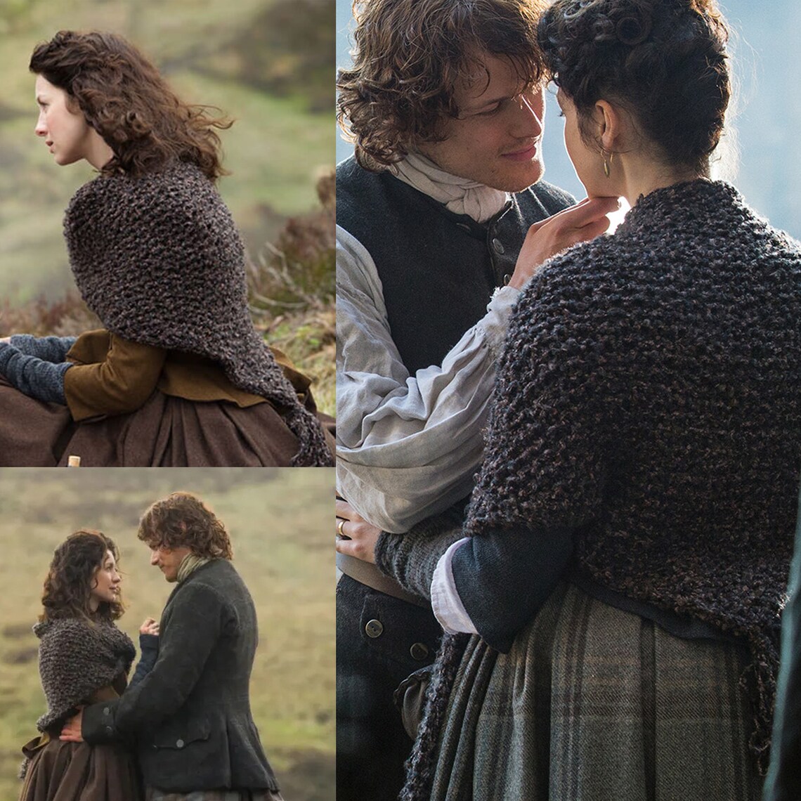 Outlander Inspired Claire's Infinity Cape With Silver Tone Penannular ...