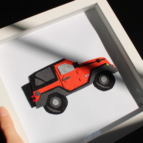Jeep Shadow Box 3d - Etsy