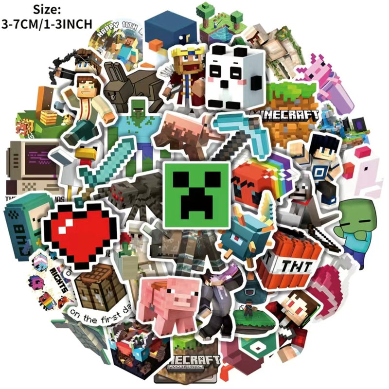 Mincraft stickers - Etsy México