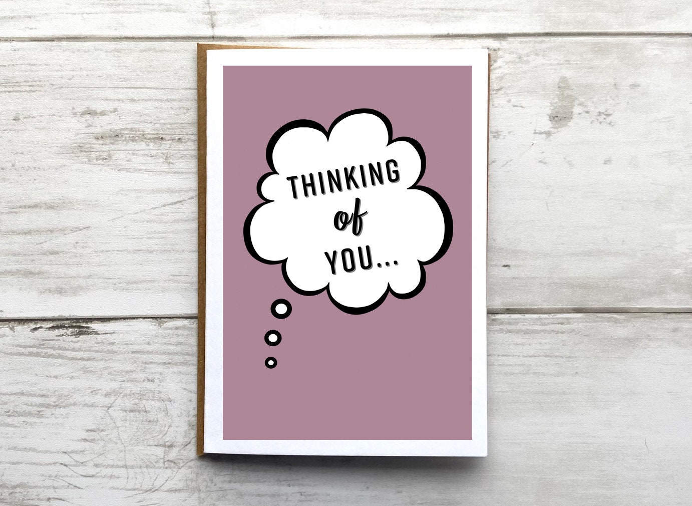 Blank Note Card Thinking of You Notecard Miss You Note Card Friendship ...