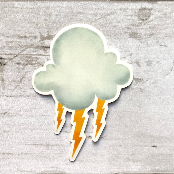Lightning Sticker - Etsy
