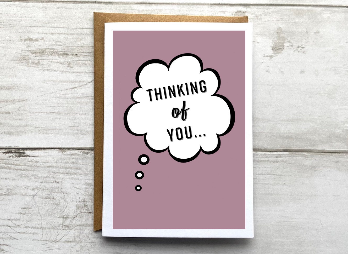 Blank Note Card Thinking of You Notecard Miss You Note Card Friendship ...