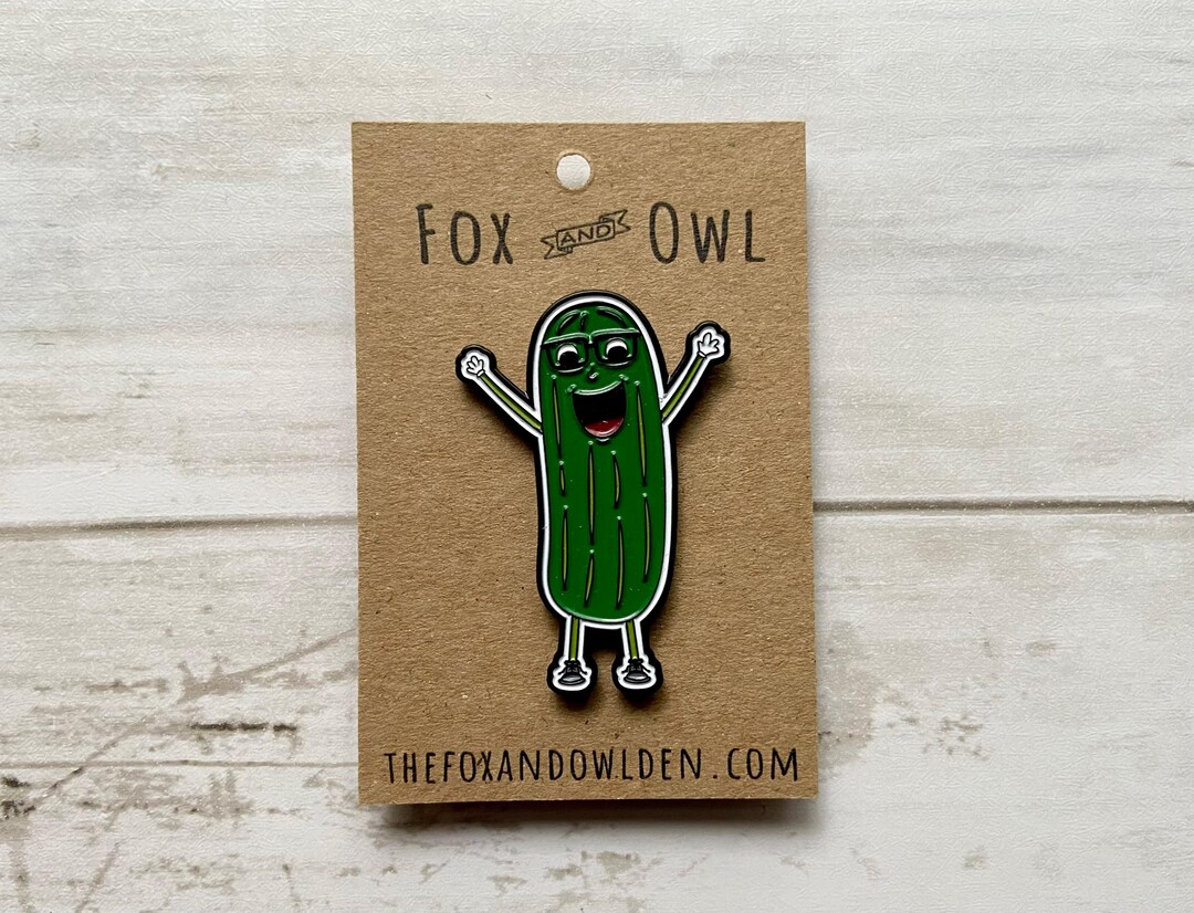 Big Dill Pickle Enamel Pin | Funny Pickle Enamel Pin | Dill Pickle Pin ...