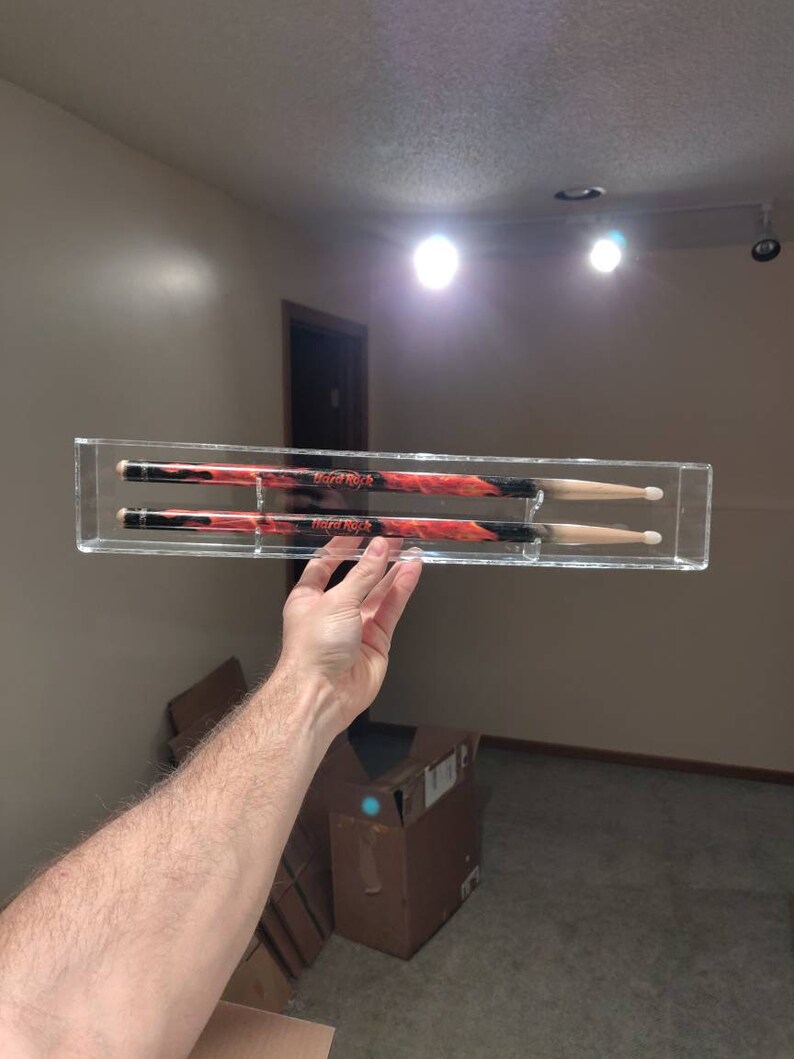 Double Drumstick Drumstick Display Case Open Face Design - Etsy Double Drumstick Drumstick Display Case Open Face Design - Etsy