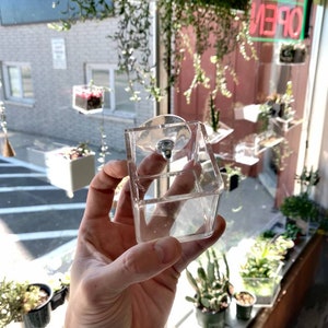 Suction Cup Window Planter -2 Inch Cube Style- Planter That Attaches to ...