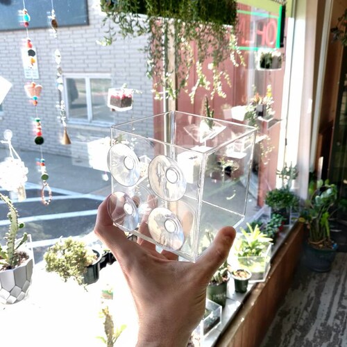 Suction Cup Window Planter 2 Inch Cube Style Planter That - Etsy
