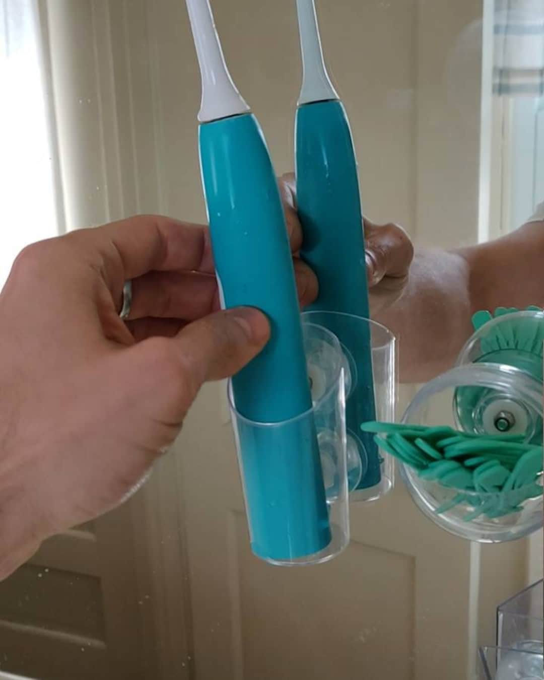 Suction cup toothbrush holder store