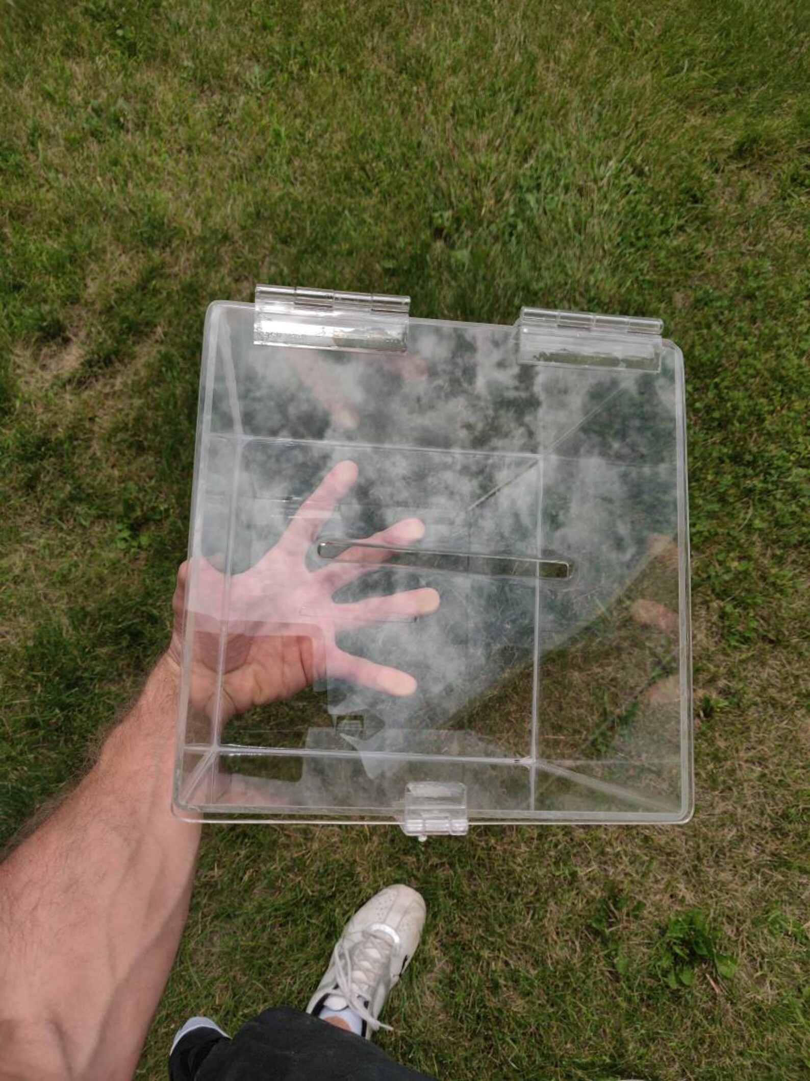 Lock Box Acrylic Clear Plexiglass Donation Box / - Etsy