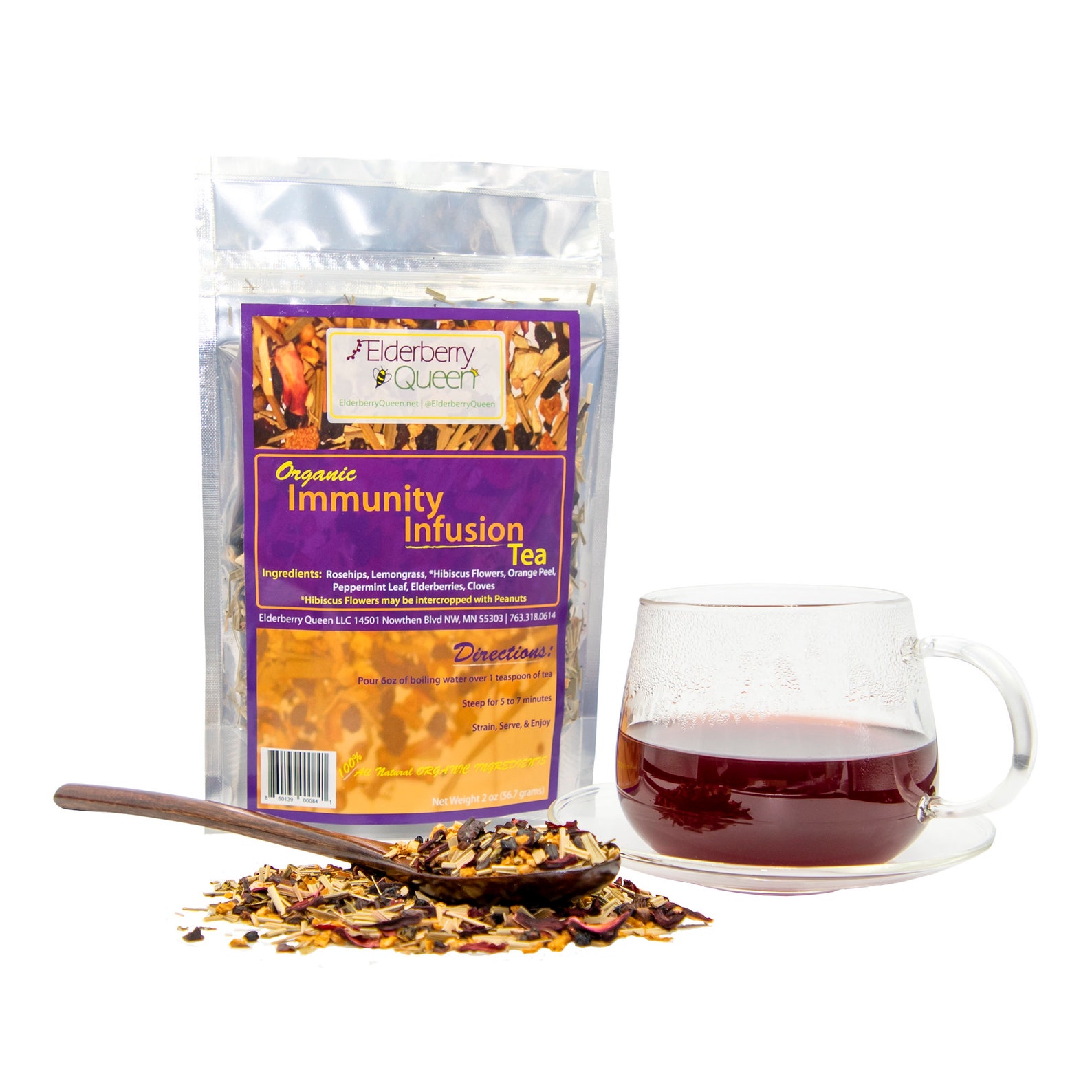 Immunity Infusion Loose Leaf Herbal Tea 2oz | Etsy