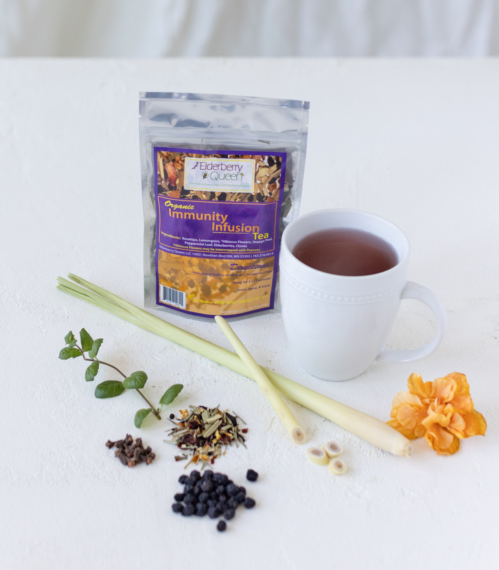 Immunity Infusion Loose Leaf Herbal Tea 2oz | Etsy