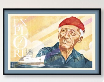 Jacques Cousteau Calypso Cross Section - Etsy