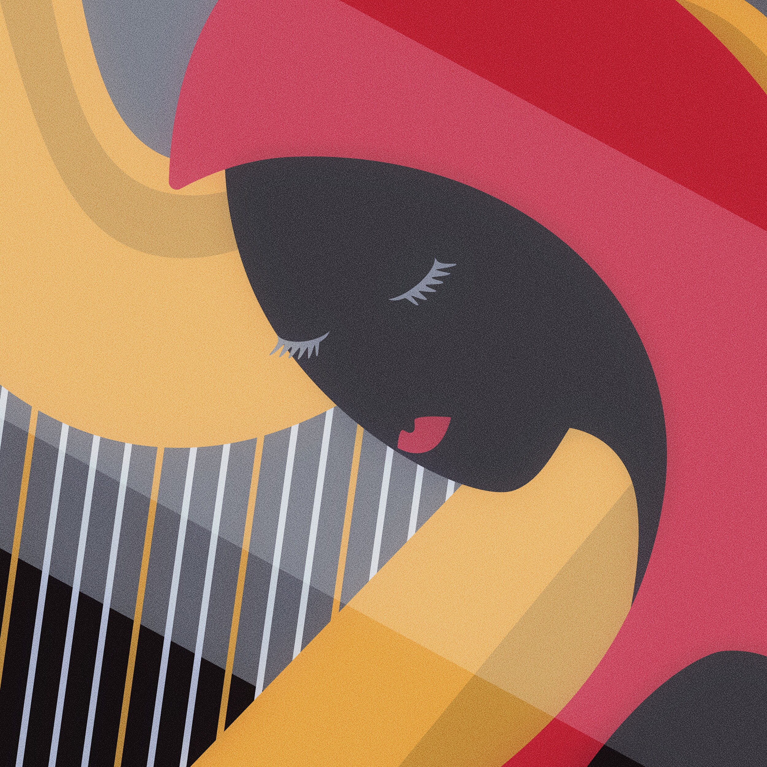 Lovely Harp Player Poster Classic Music Poster Wall Art - Etsy
