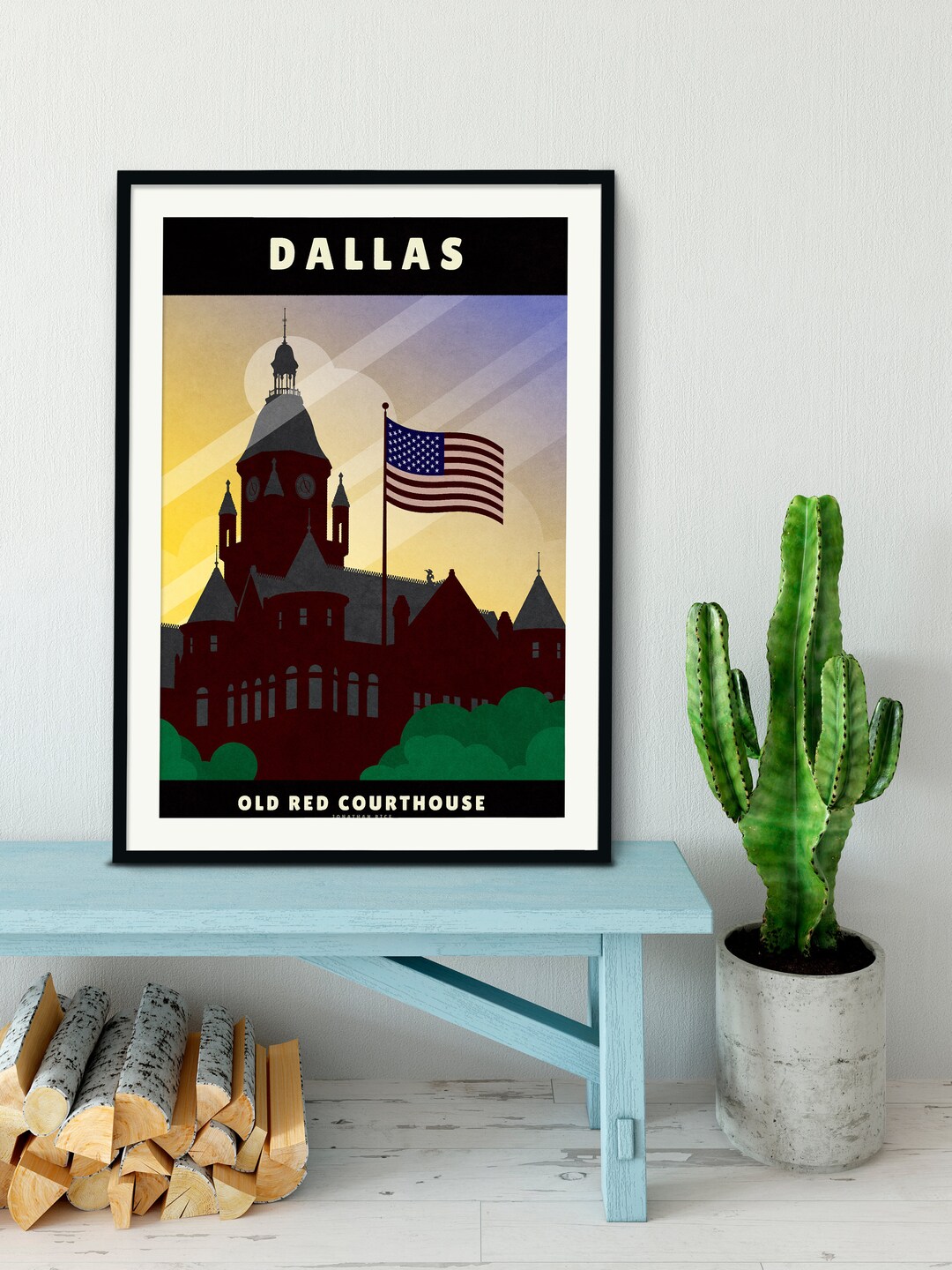 Courthouse Wall Art - Old Red Courthouse Art Print - Dallas Texas ...