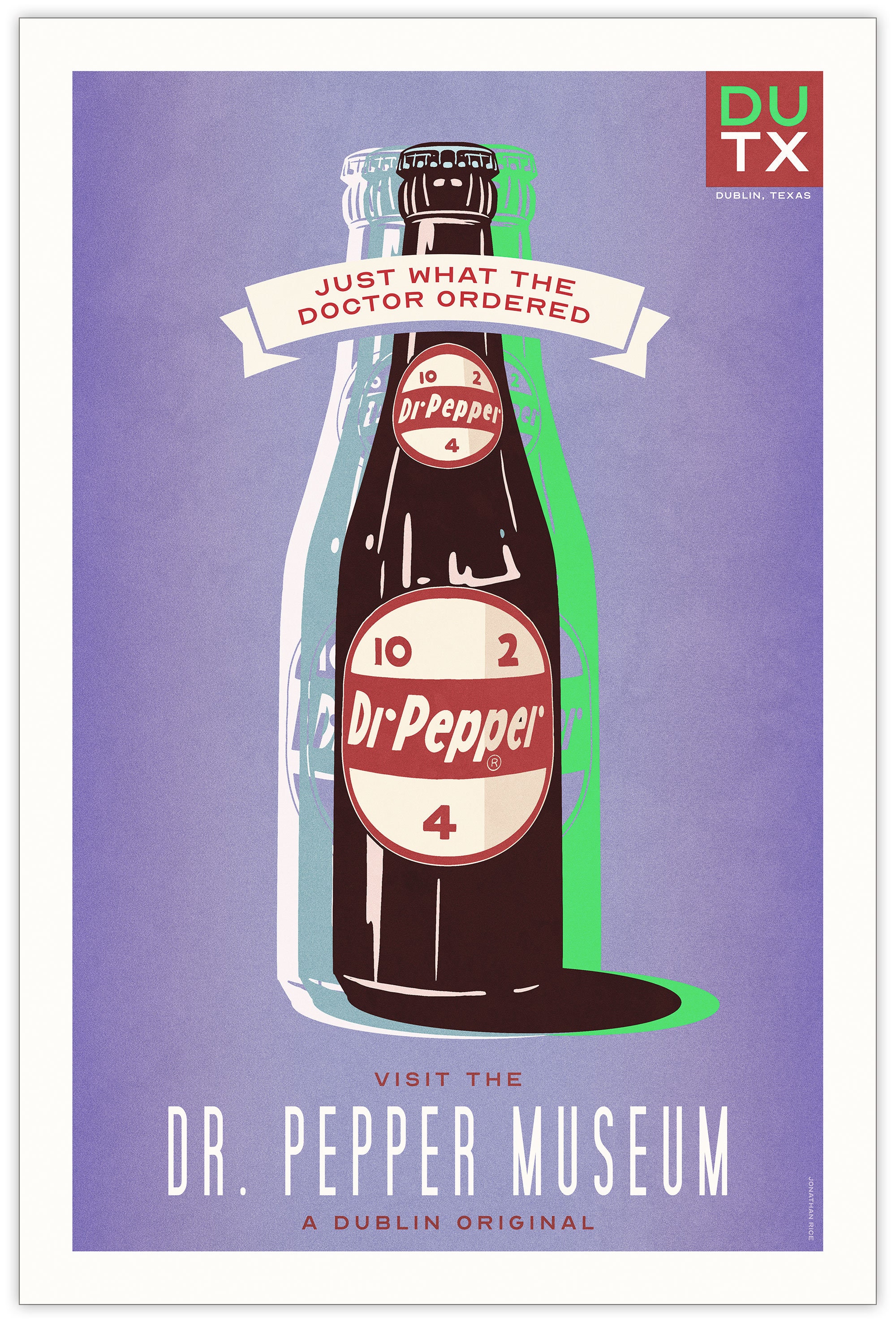 Dr Pepper Bold Graphic Giclée Art Print Dr Pepper Poster - Etsy