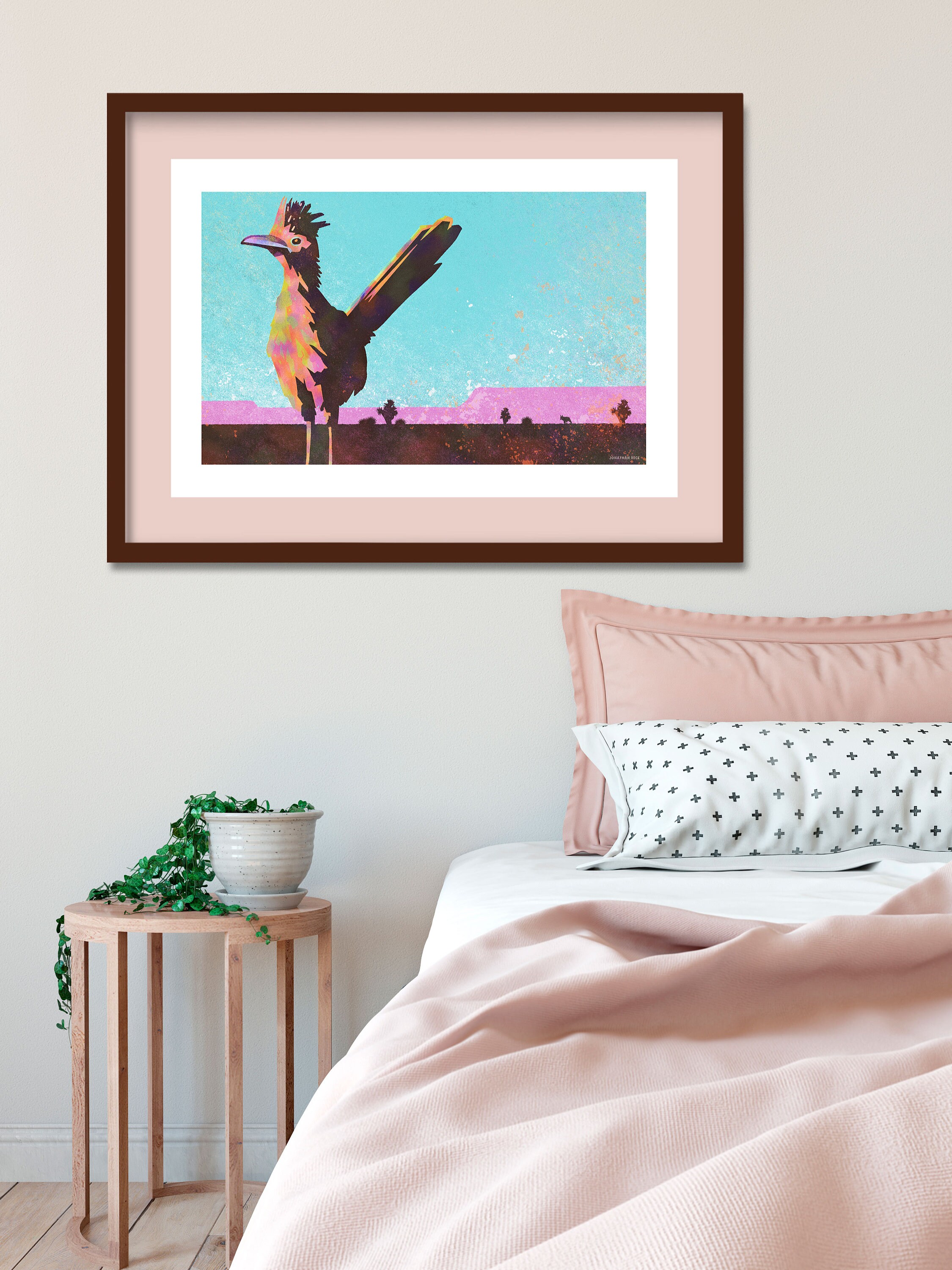 Modern Roadrunner Art Print Roadrunner Poster Home Decor - Etsy