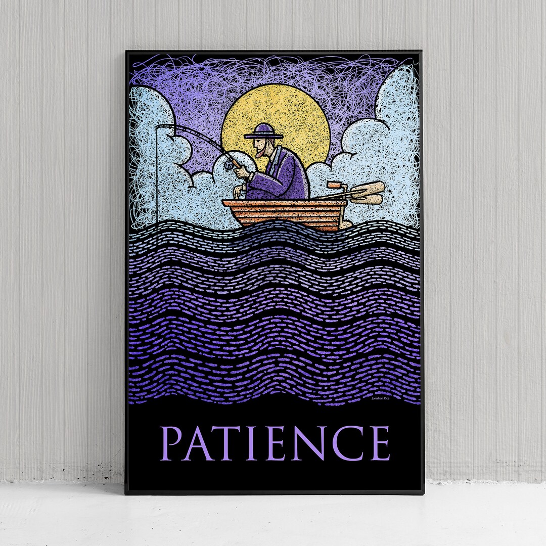 Beautiful Patience Moral Virtues Art Print Moral Virtues - Etsy