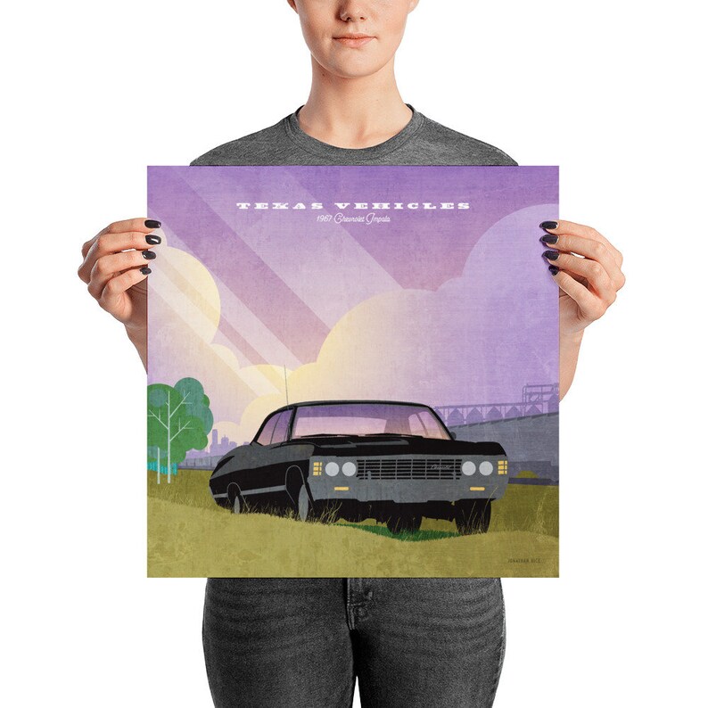 1967 Chevrolet Impala Wall Art Print Classic Auto Poster - Etsy