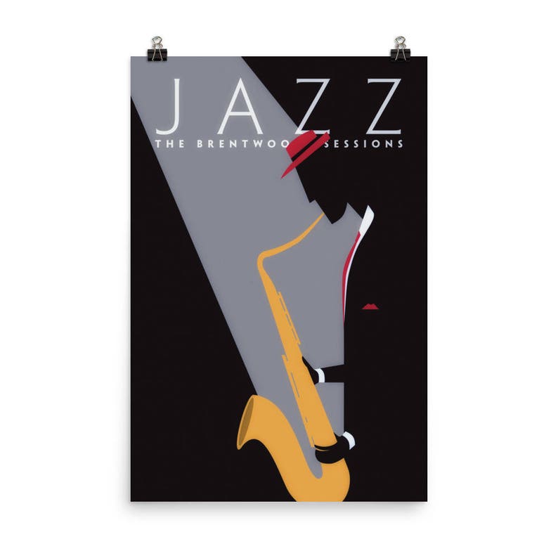 Jazz Sax Poster Jazz Music Poster Jazz Poster Sax Player | Etsy
