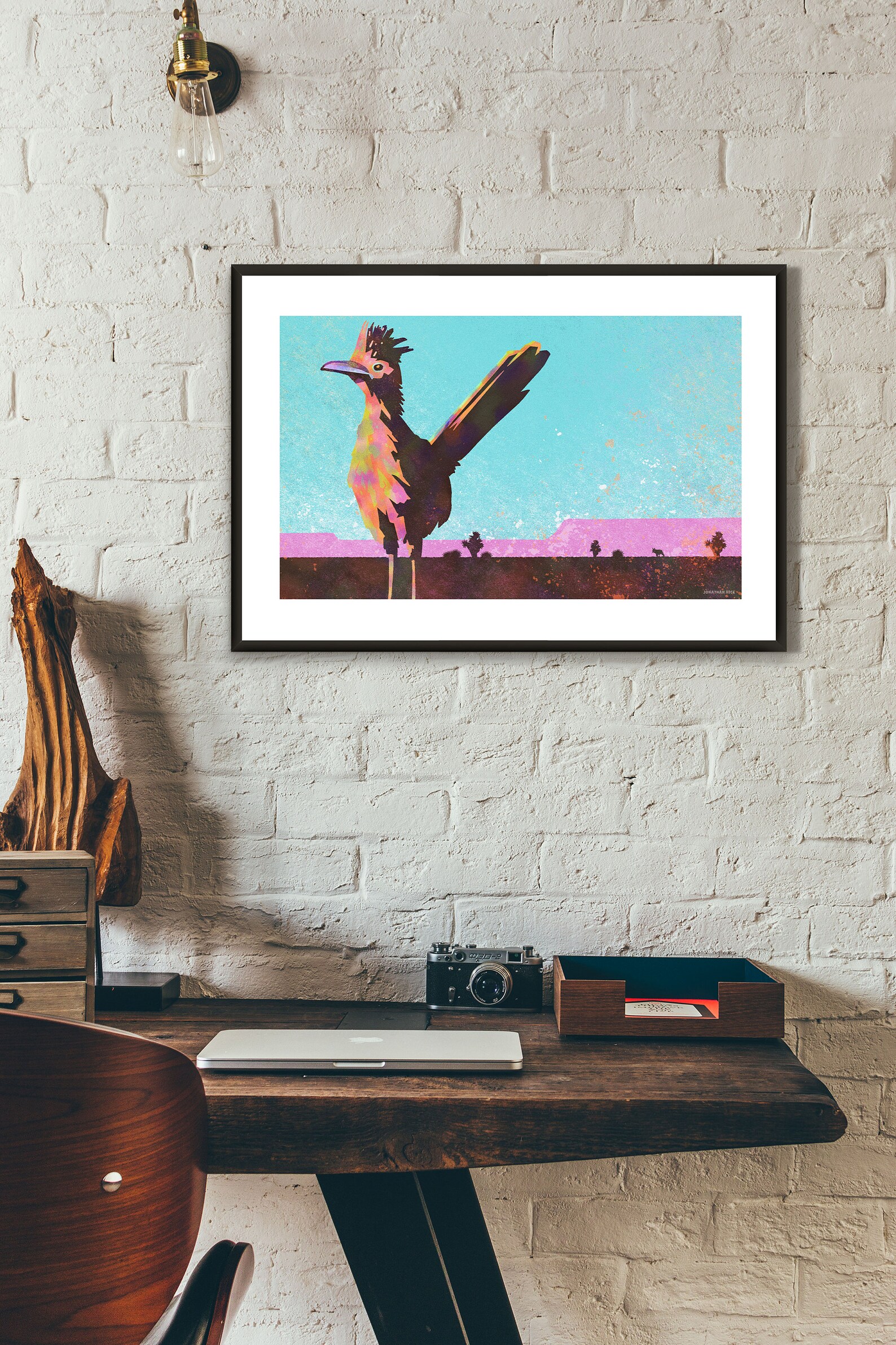 Modern Roadrunner Art Print Roadrunner Poster Home Decor - Etsy