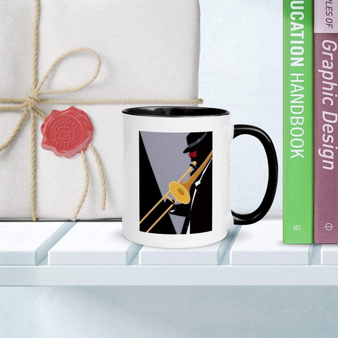 Stunning Jazz Trombone Mug - Jazz Music Gift - Gift for Musician - Gift ...