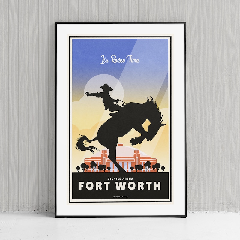 Fort Worth Rodeo Posters - Etsy