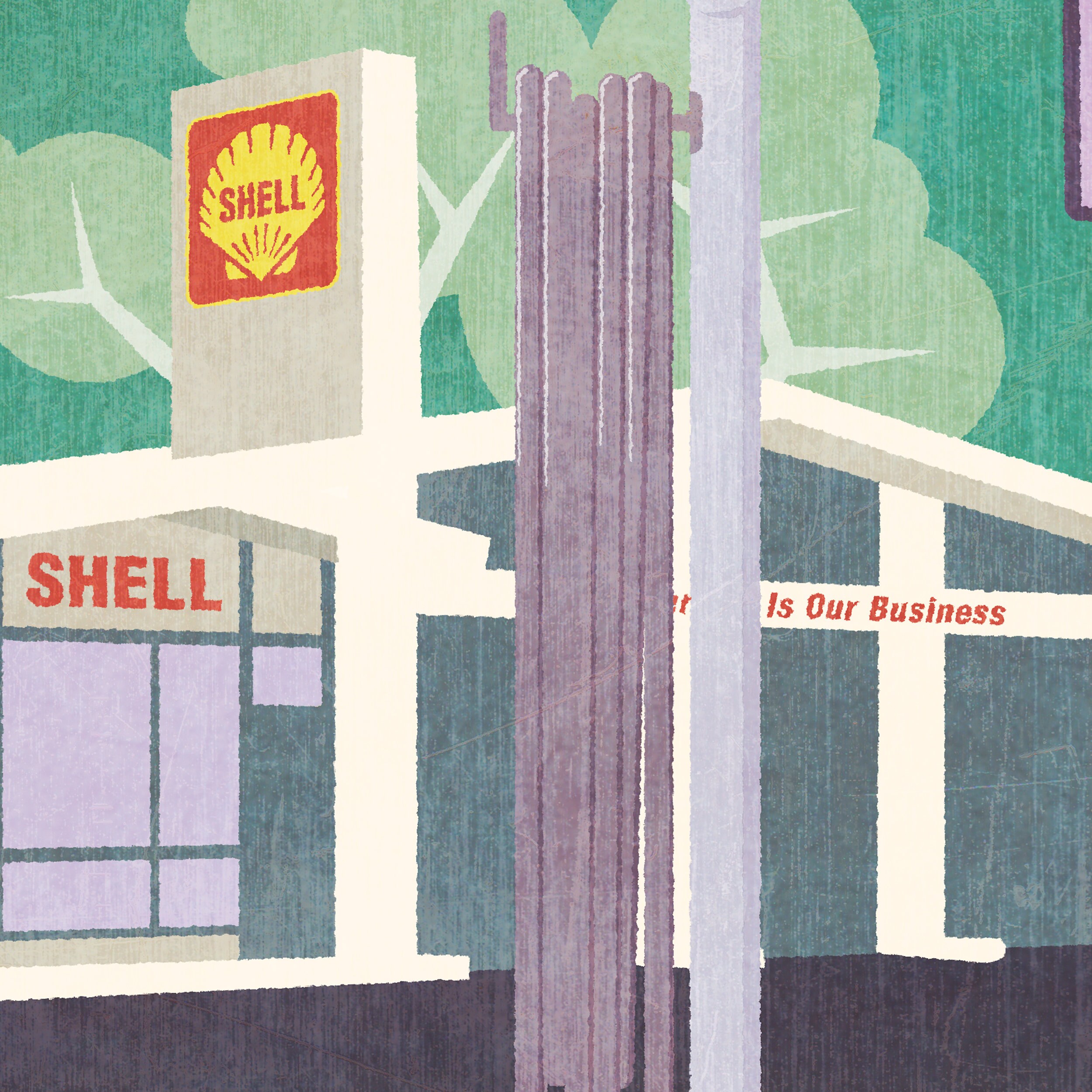 Shell Vintage Gas Pump Wall Art 1970s Gas Station Art Print - Etsy
