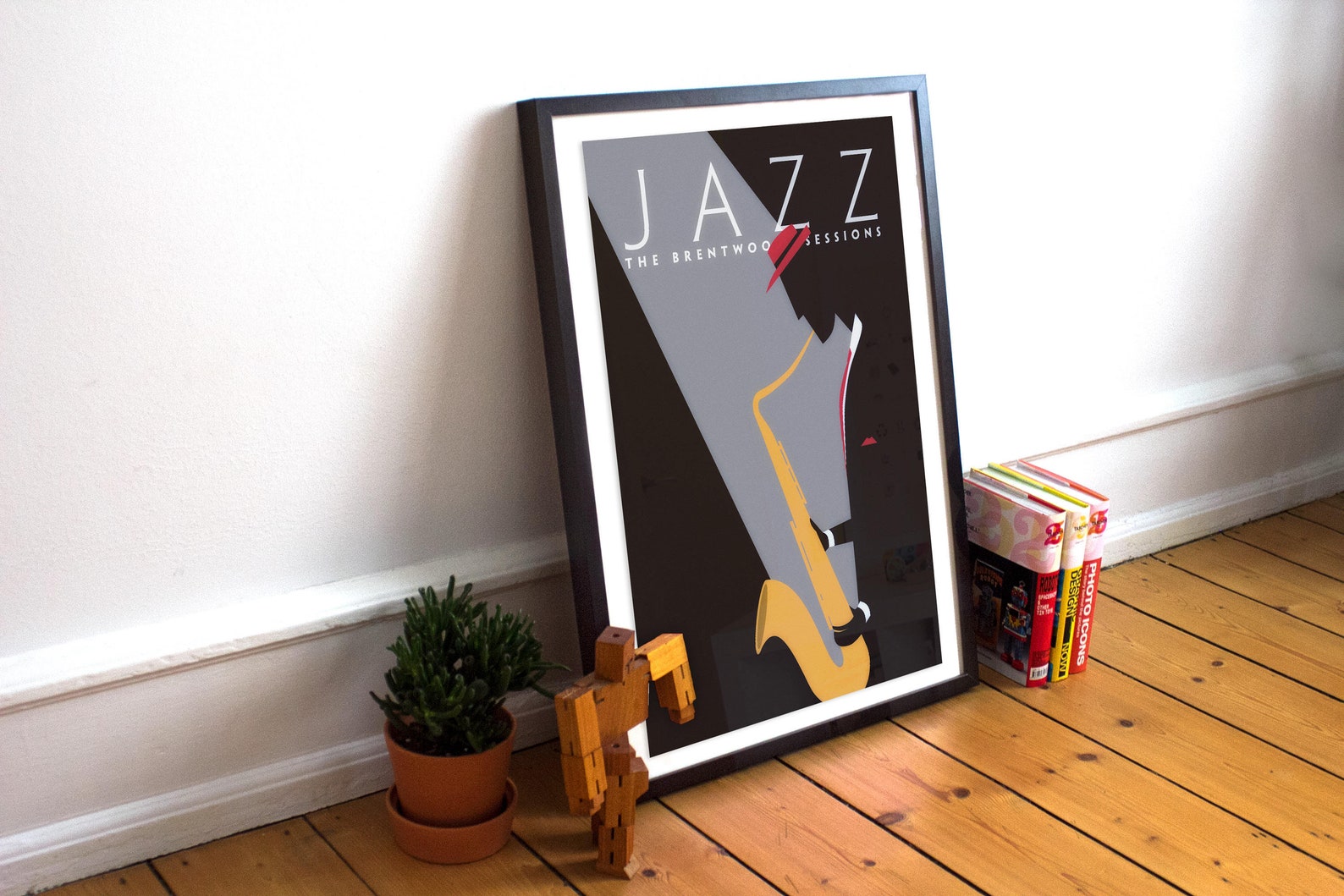 Jazz Sax Poster Jazz Music Poster Jazz Poster Sax Player Gift Wall Art ...