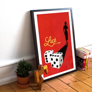 Luck Be A Lady Poster - Lady Luck - Frank Sinatra Poster - Jazz Poster ...