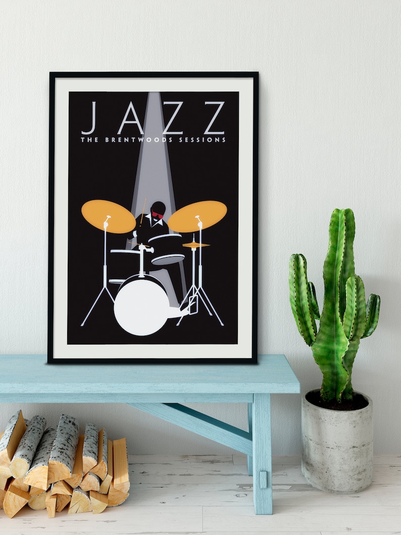 Jazz Drummer Poster Jazz Music Poster Jazz Poster - Etsy