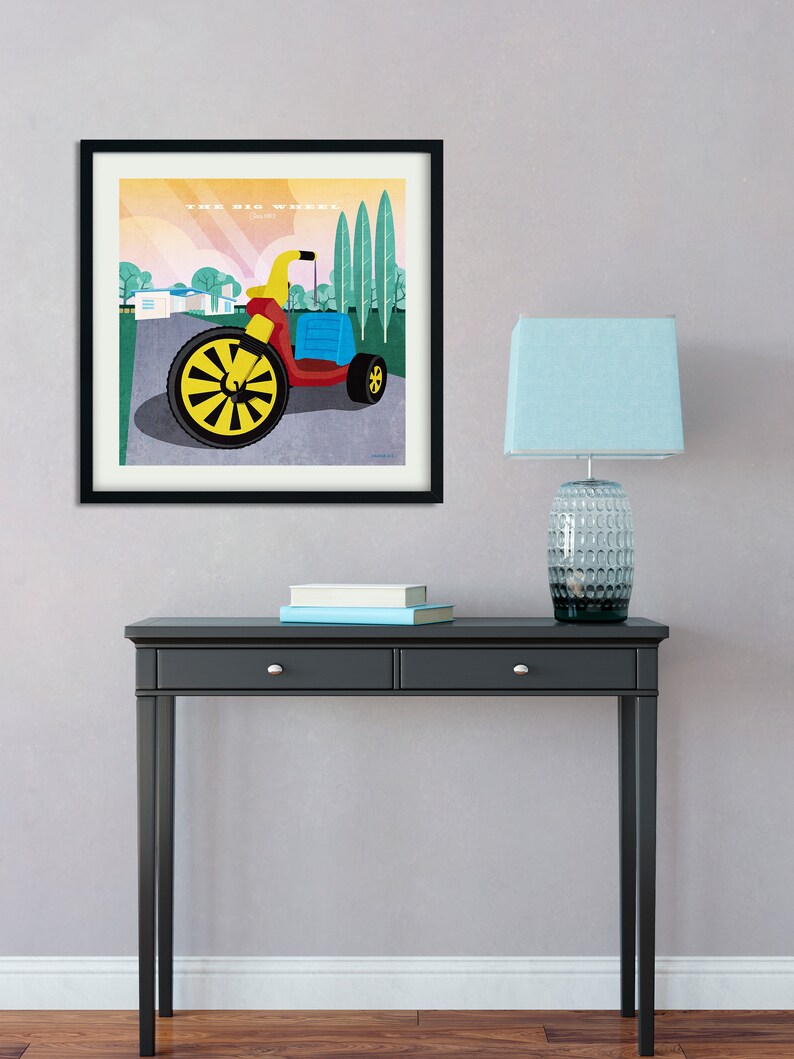 1969 the Big Wheel Wall Art Print 1960s Vintage Toy Poster - Etsy