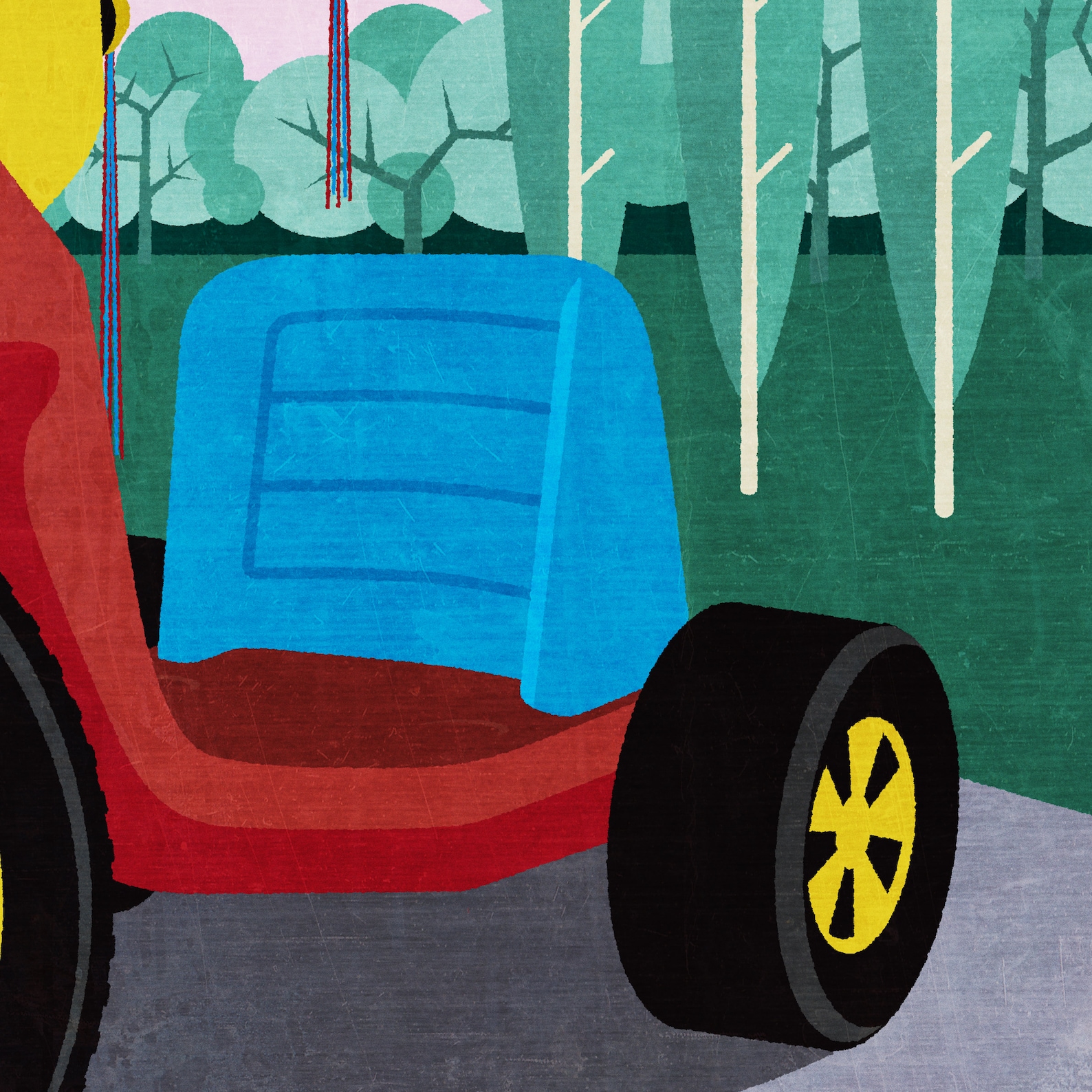 The Big Wheel Vintage Toy Poster - A Mid Century Graphic Poster - Etsy