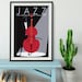 Jazz Bass Poster Jazz Music Poster Jazz Poster Bass Player Gift Wall ...
