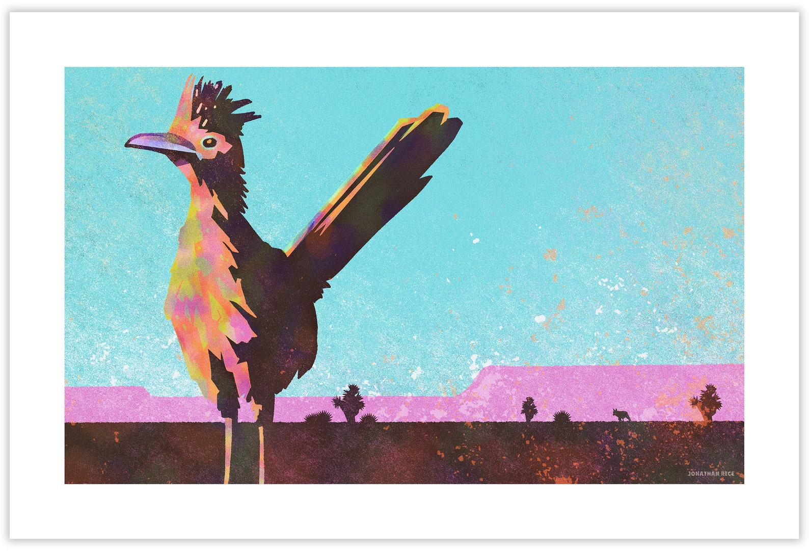 Modern Roadrunner Art Print Roadrunner Poster Home Decor - Etsy