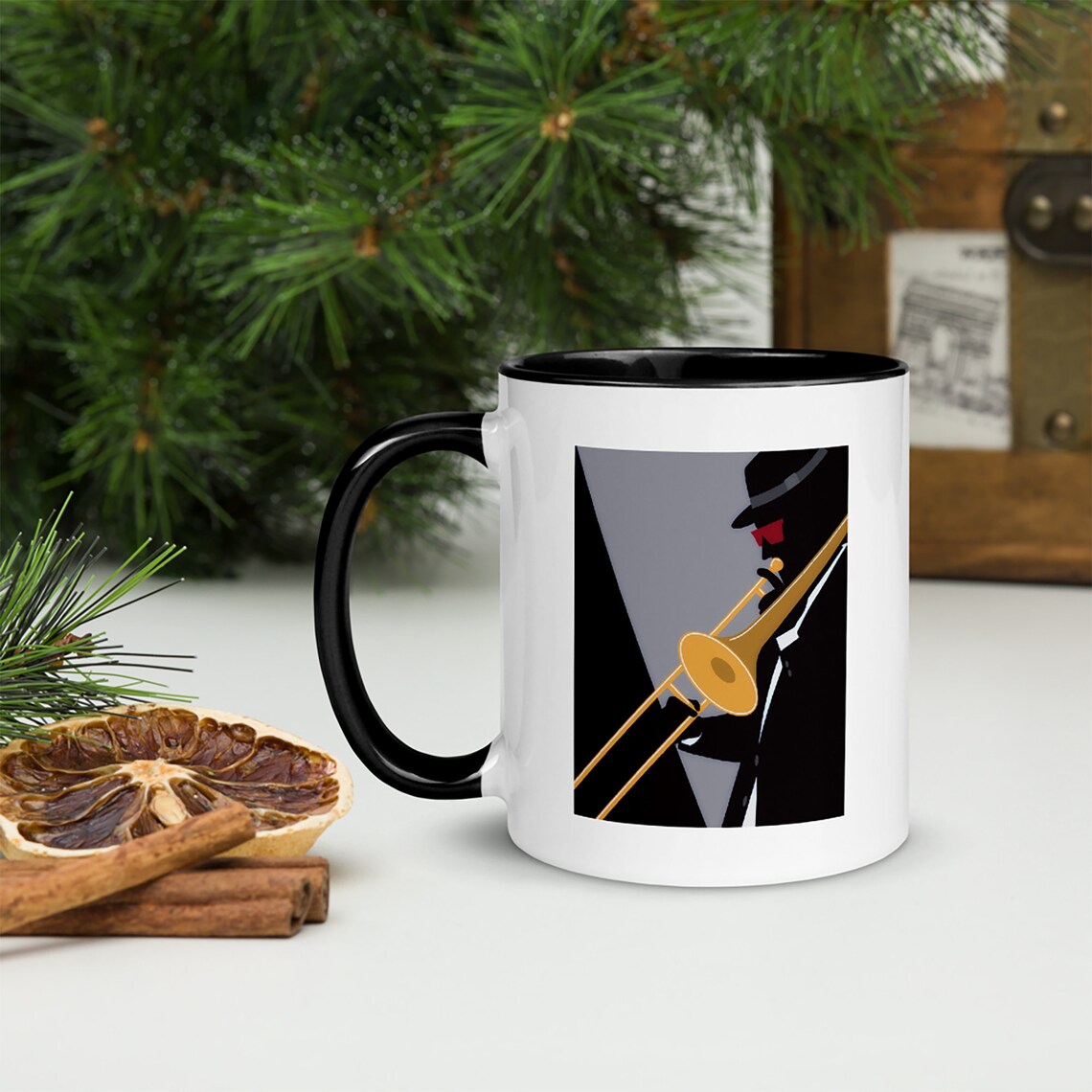 Stunning Jazz Trombone Mug - Jazz Music Gift - Gift for Musician - Gift ...