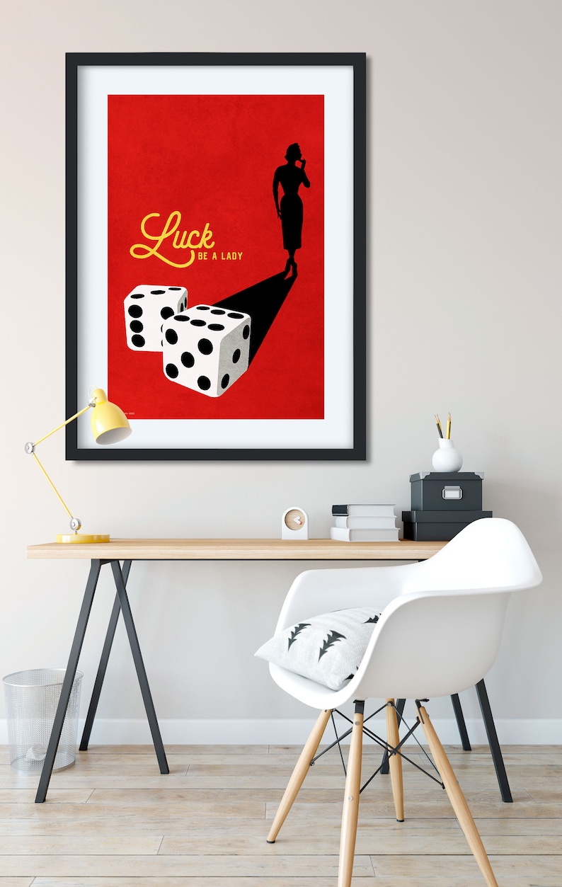 Luck Be A Lady Poster Lady Luck Frank Sinatra Poster - Etsy
