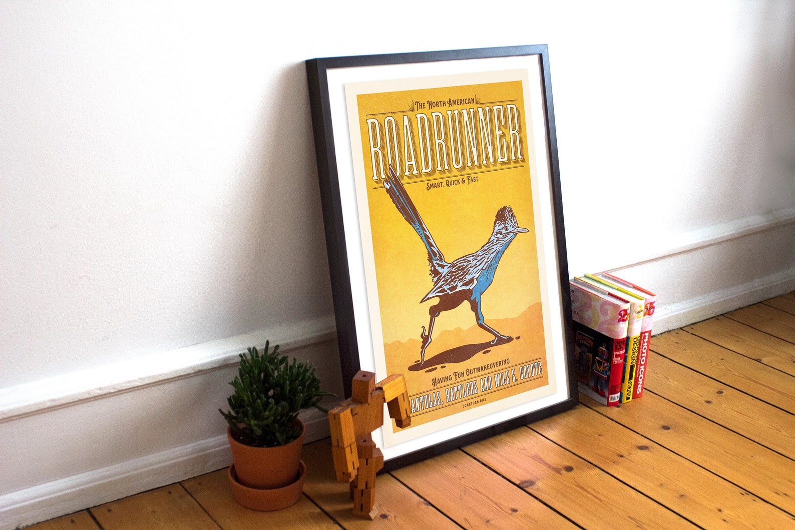 Retro Style Humorous Roadrunner Poster Roadrunner Print - Etsy