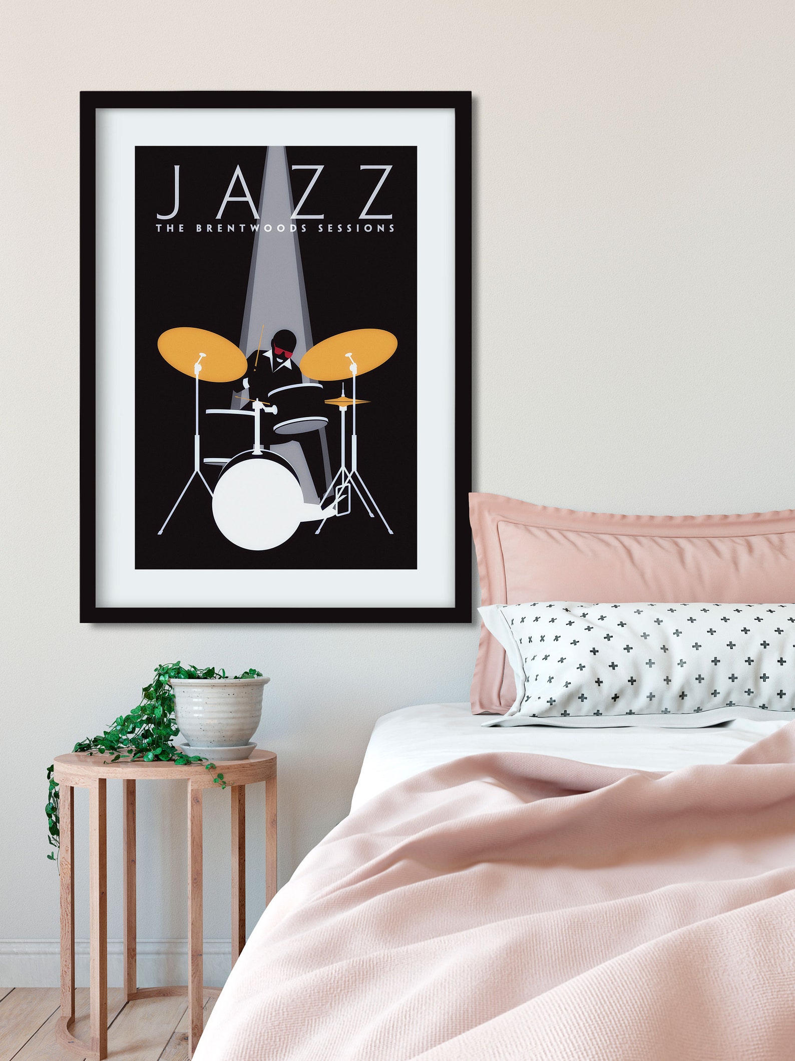 Jazz Drummer Poster Jazz Music Poster Jazz Poster Drummer Gifts Wall ...
