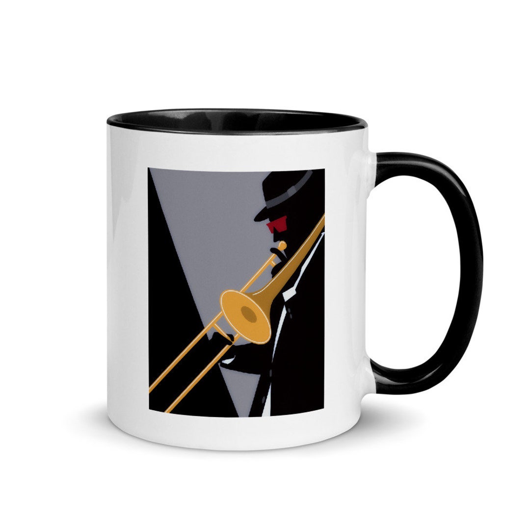 Stunning Jazz Trombone Mug - Jazz Music Gift - Gift for Musician - Gift ...