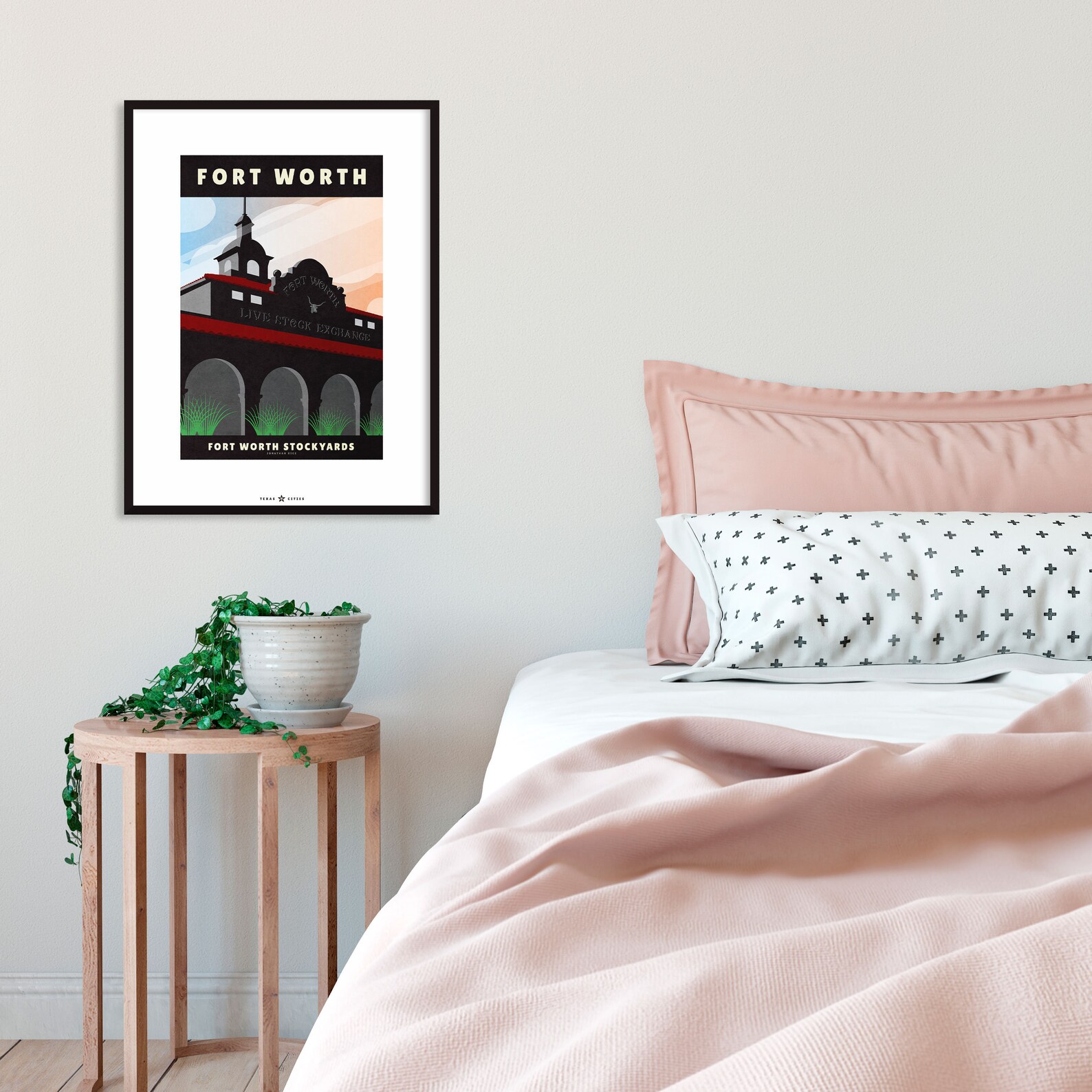 Stockyards Wall Art Print Fort Worth Texas Travel Poster Texas Poster ...