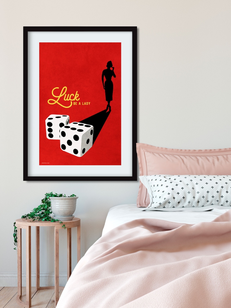 Luck Be A Lady Poster Lady Luck Frank Sinatra Poster - Etsy