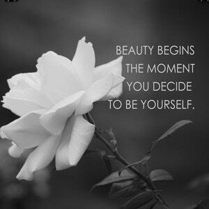 Flower Wall Art Poster Gift for Her Inspirational Gift Poster ...